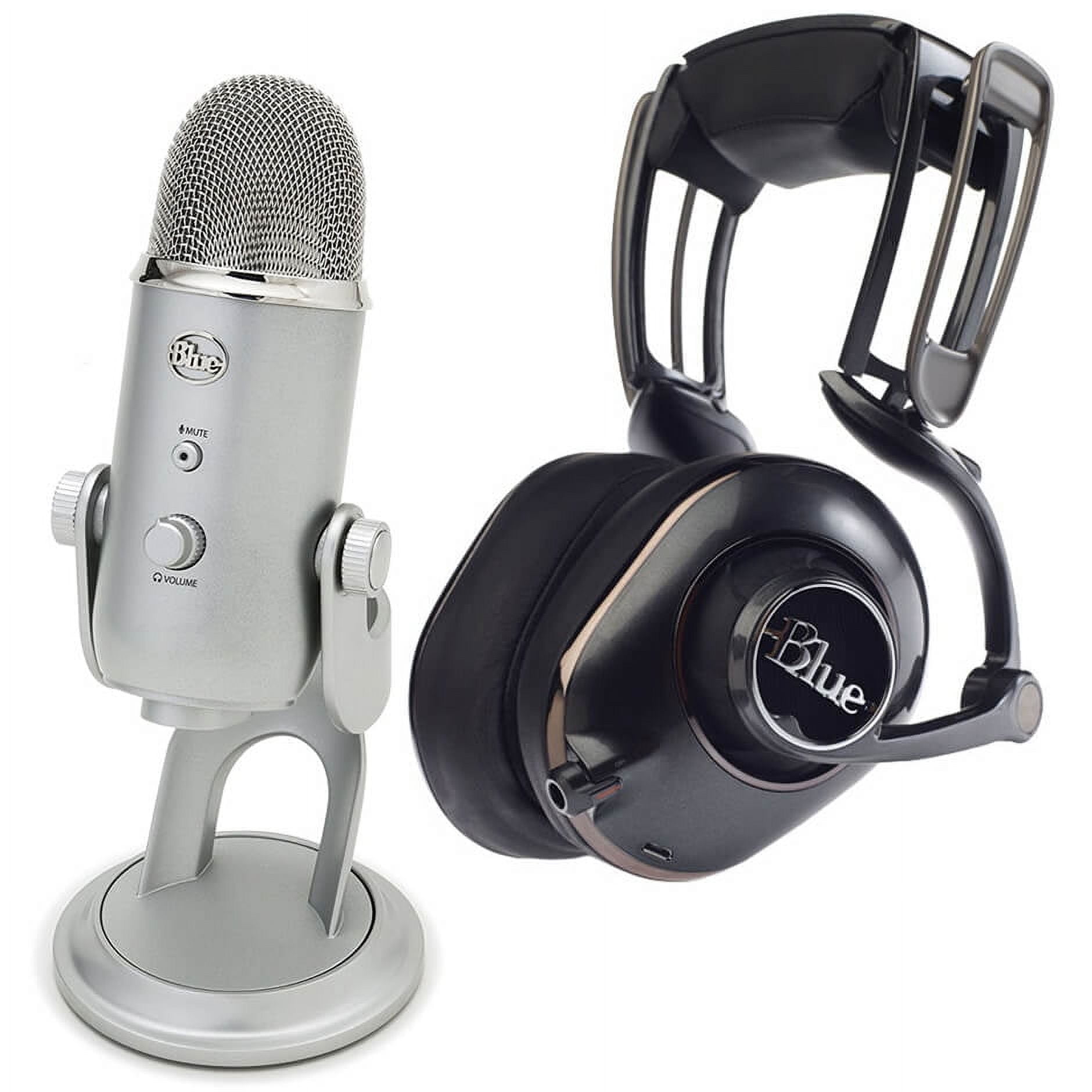Blue Microphones MOFINIPBUNDL Yeti Microphone and Mix-Fi Headphones ...