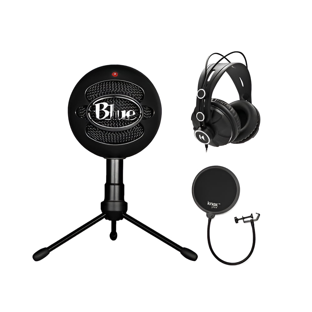 Blue Microphones Snowball iCE Microphone (Black) with Headphones and ...