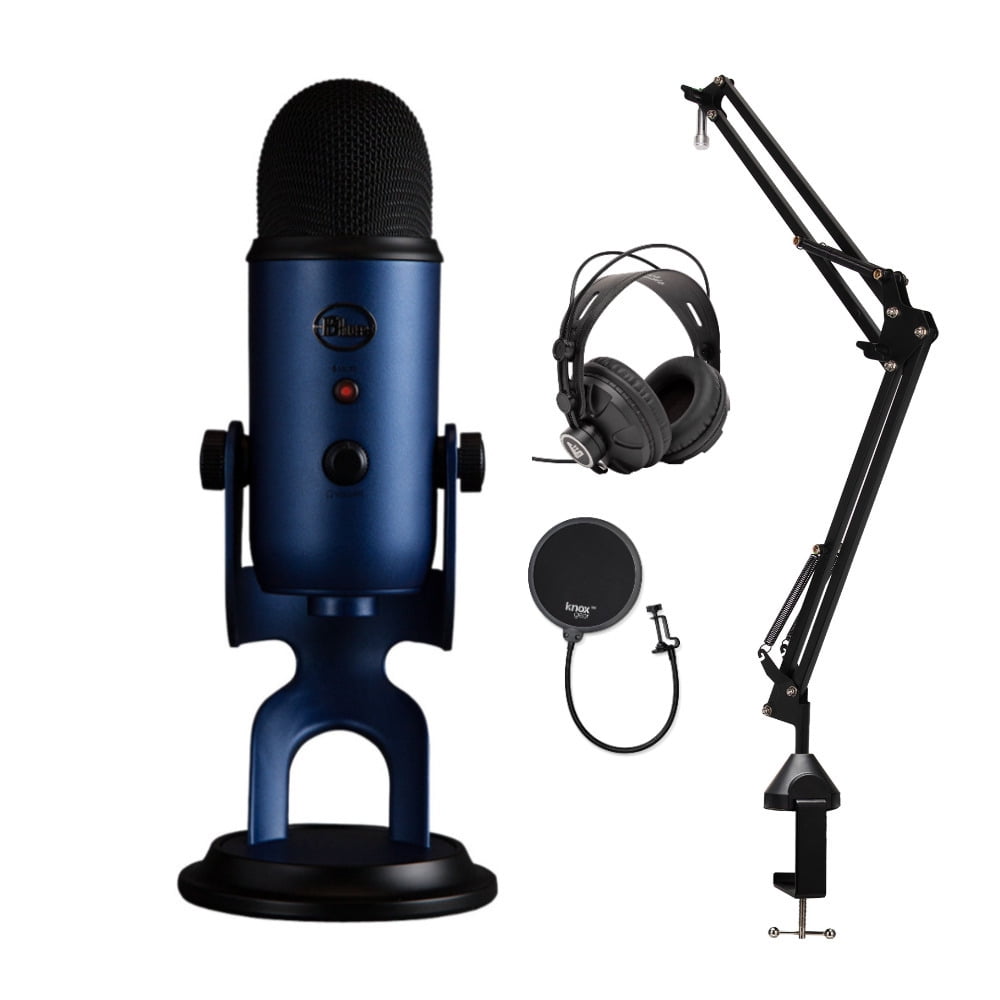 Blue Microphones Yeti USB Mic - Podcast, YouTube Studio Kit with Stand ...