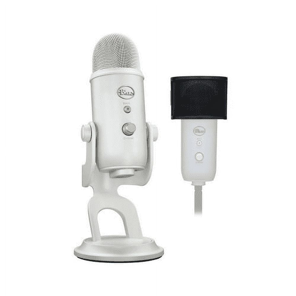 Blue Microphones Yeti USB Microphone (White Mist) with Knox Gear Pop ...