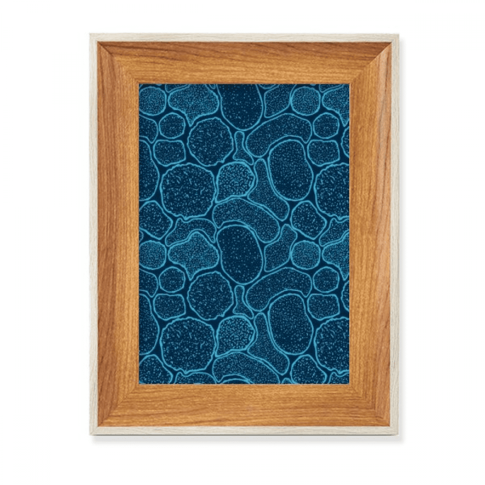 Blue Microscope Cells Structure Illustration Desktop Wooden Photo Frame ...