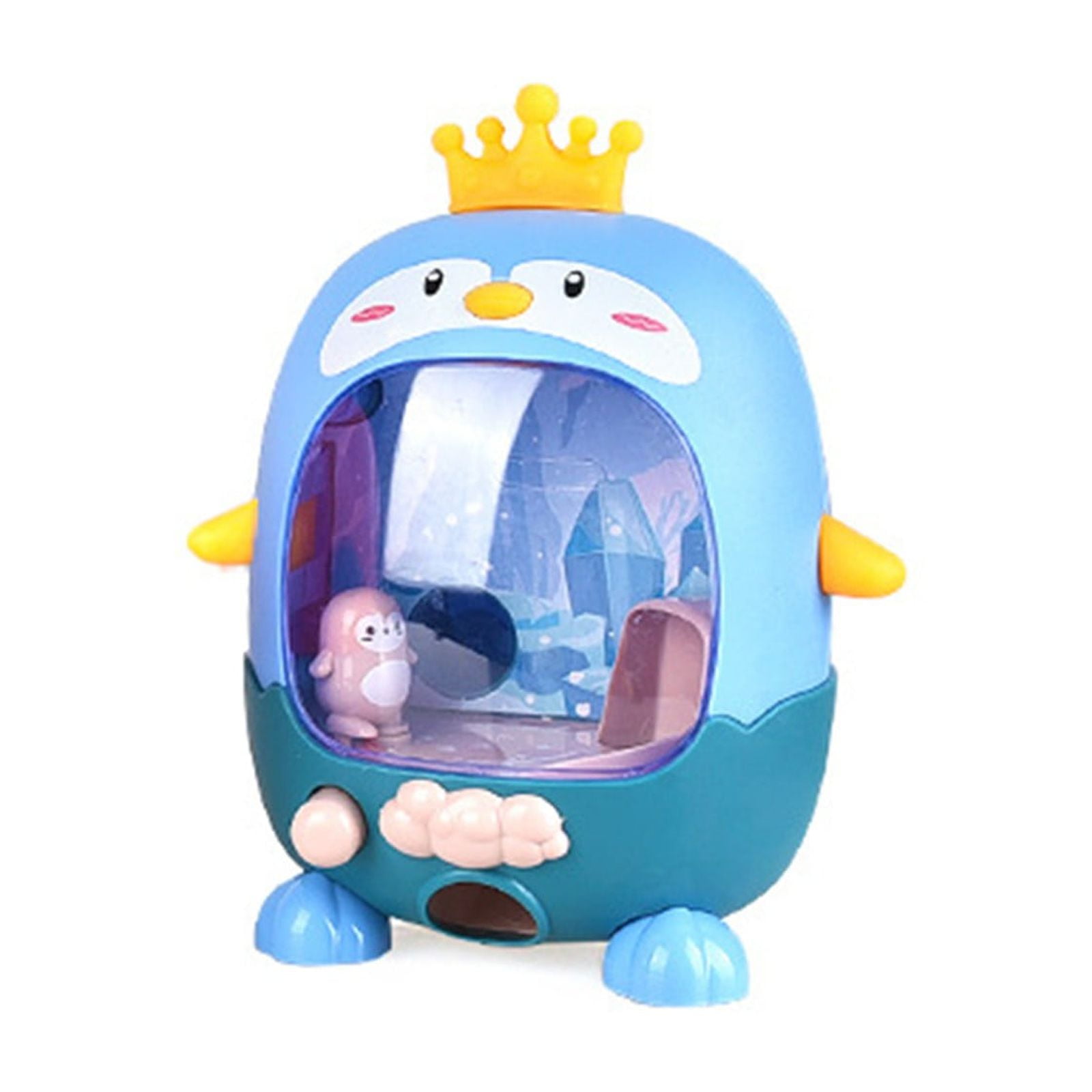 Blue Mini Basketball Hoop Toy For Kids Desktop Sports Game With Finger Launcher Penguin Soccer ...