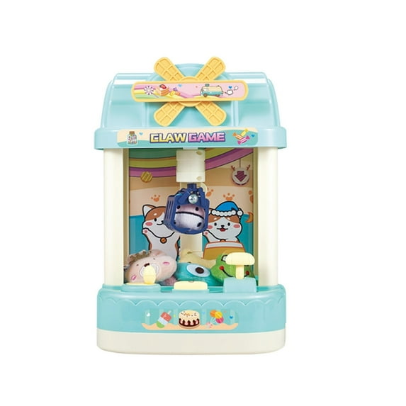Blue Mini Claw Machine Toy Doll Set With Usb Power For Home Play Kids ...