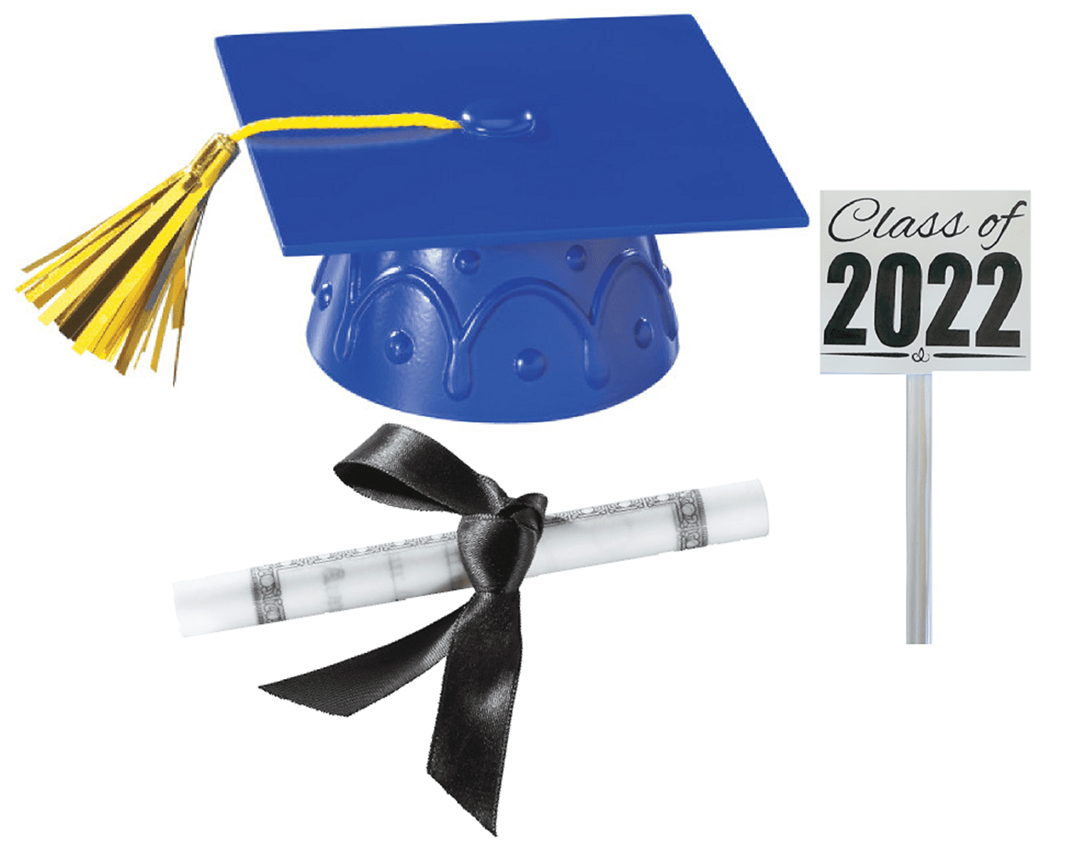 Class Of 2022 Graduation Cap Blue