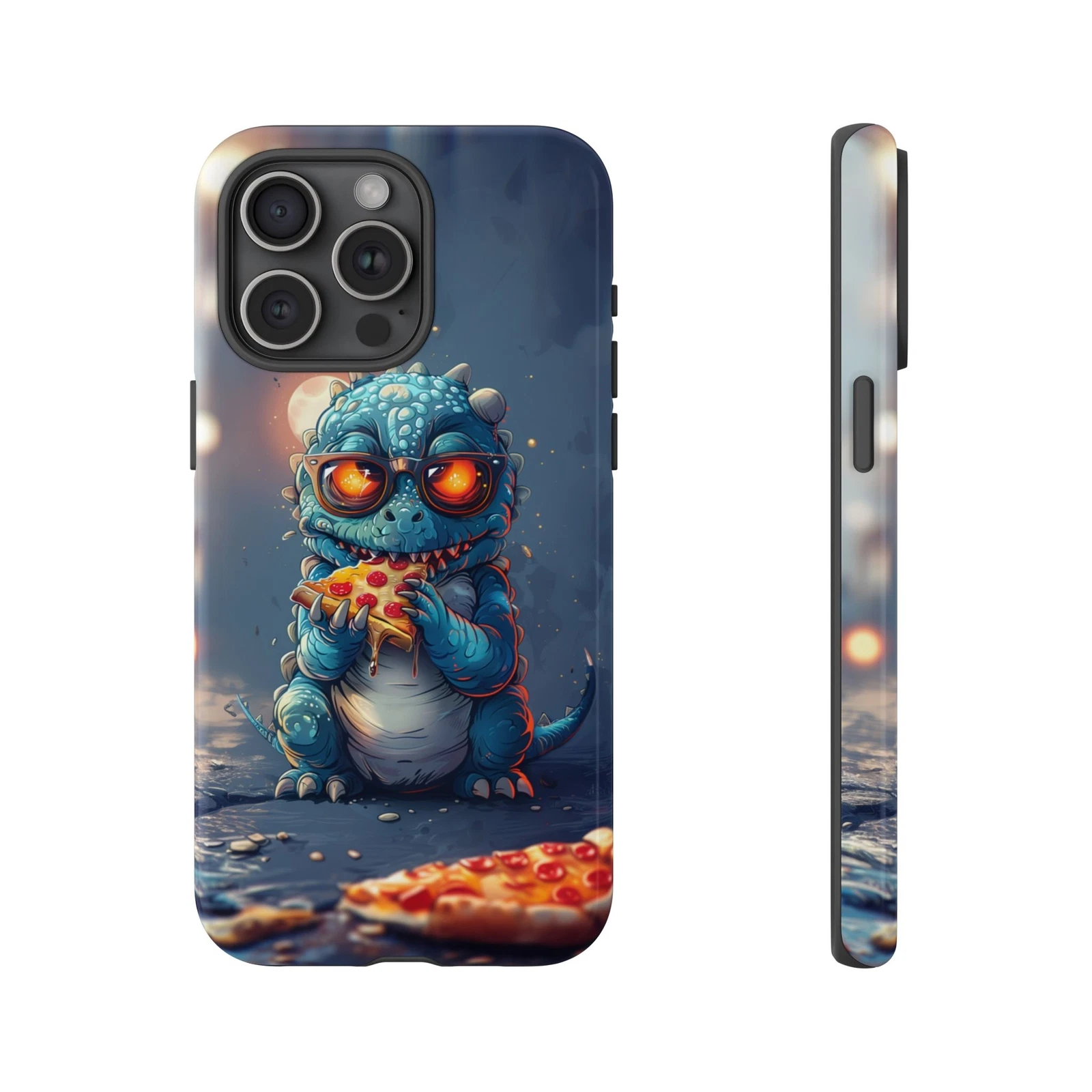 Blue Mini Monster Art iPhone Case 17 11 12 13 14 15 16 Pro Max ...