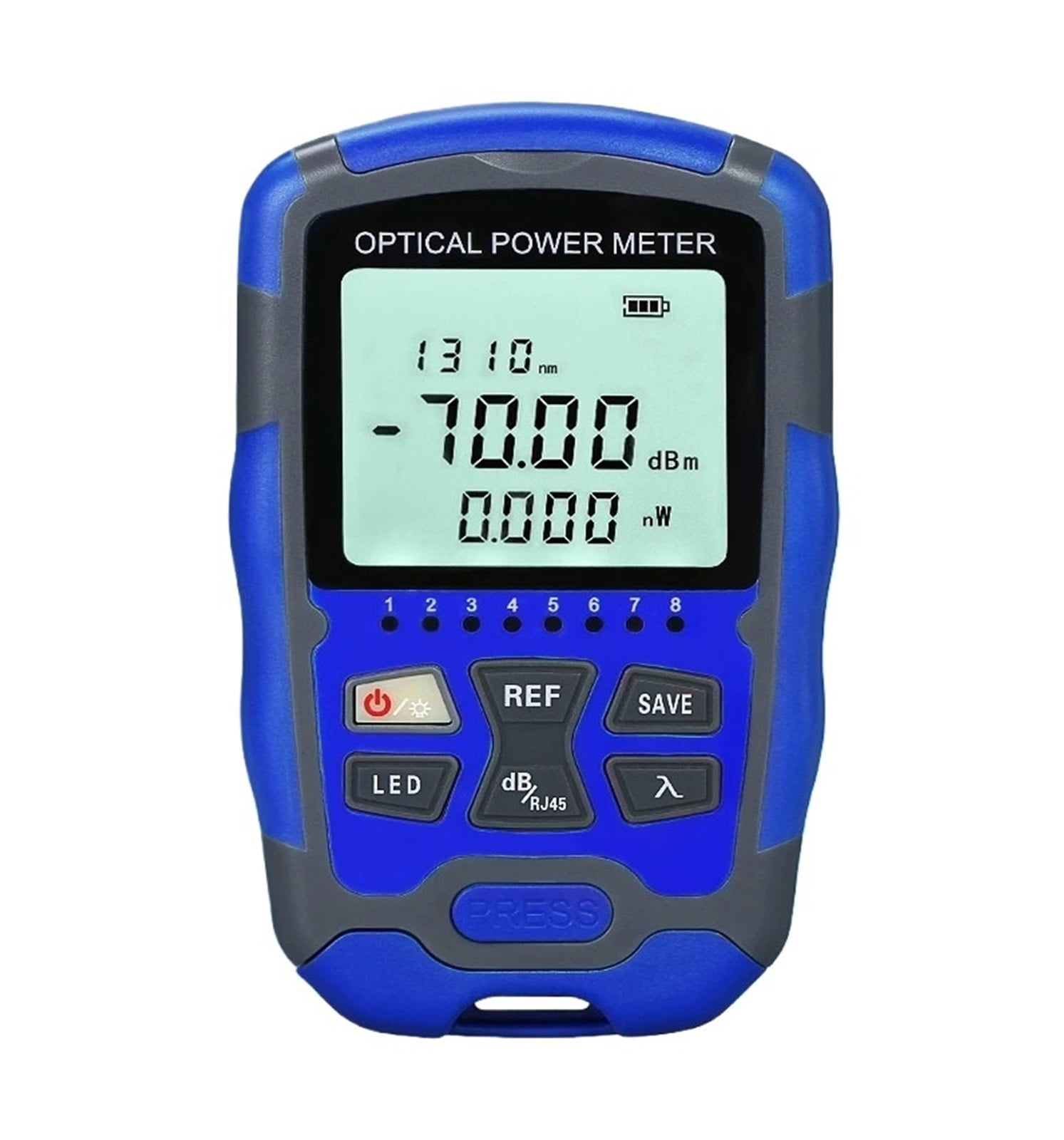 Blue Mini Optical Power Meter OPM With Network Test And LED Lighting A ...