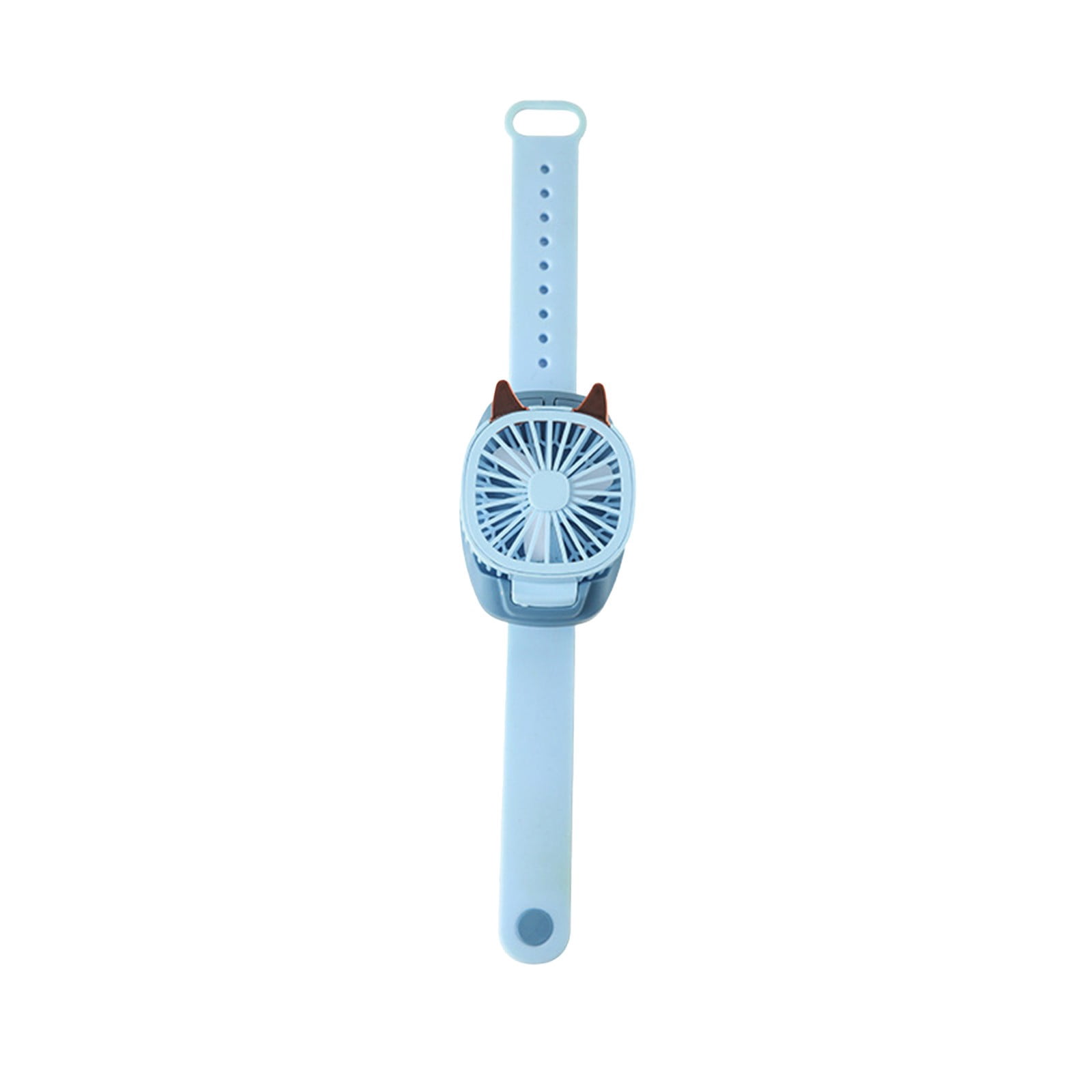 Blue Mini Portable Wrist Fan, Usb Rechargeable Handheld Desktop Fan, 3 ...