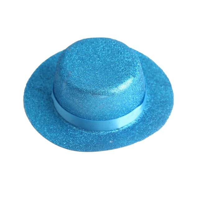 Blue Mini Top Hat with Glitter, Way to Celebrate Party Favor, Everyday ...