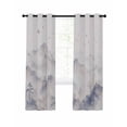 Blue Misty Mountains Blackout Curtains for Bedroom Living Room, Zen ...