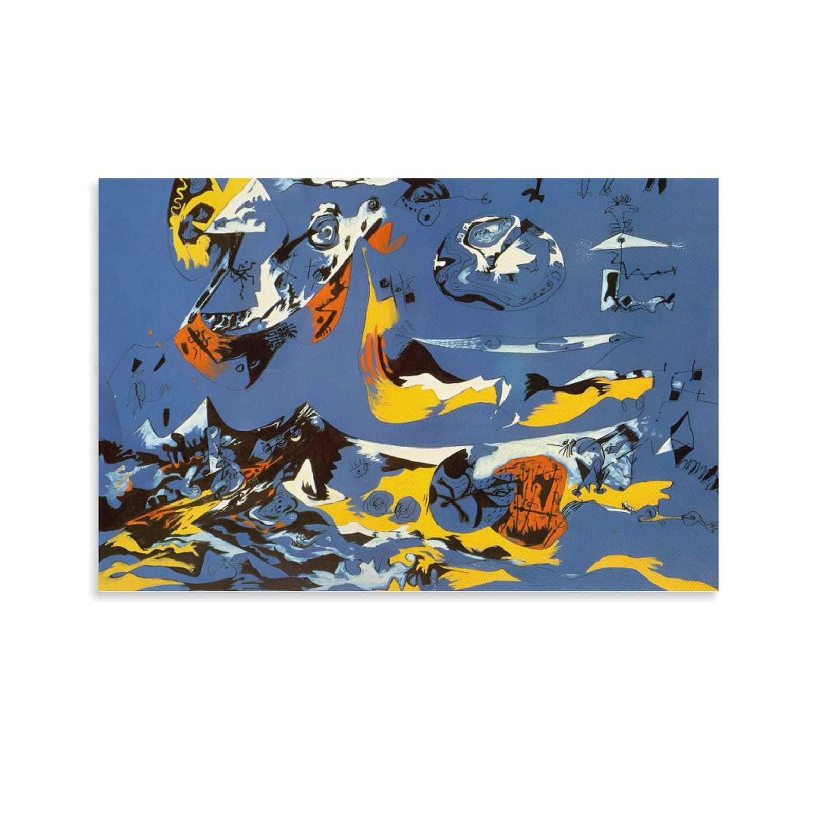 Blue (Moby Dick) by Jackson Pollock Painting Poster Home Decor Poster ...