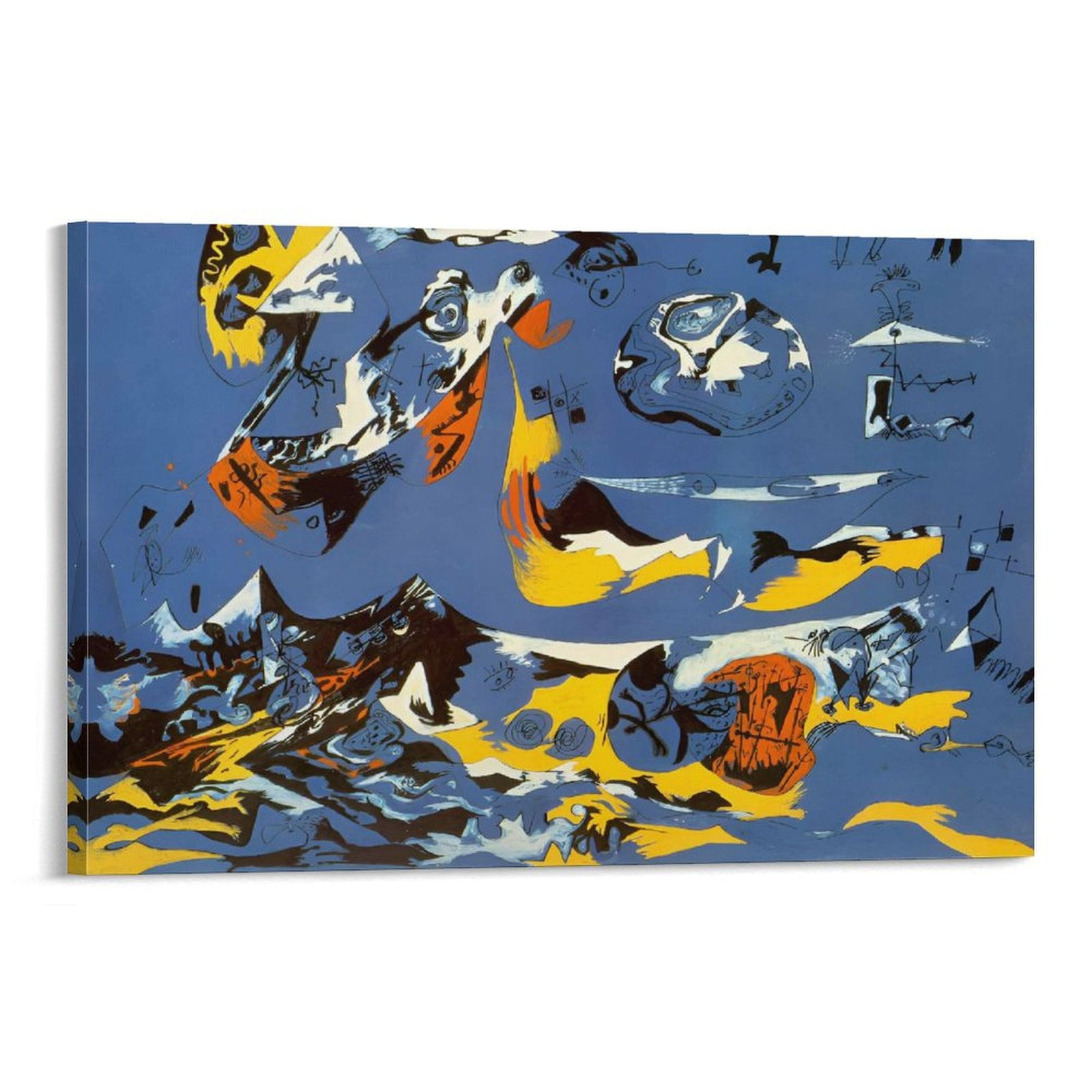 Blue (Moby Dick) by Jackson Pollock Painting Poster Painting On Canvas ...