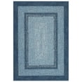 Blue Modern 2 x 3(ft) Rectangular Soft Non Slip Washable Bordered ...
