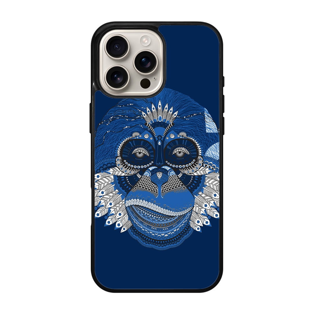 Blue Monkey Phone case, Phone Case For iPhone 16 15 14 13 12 11 series ...