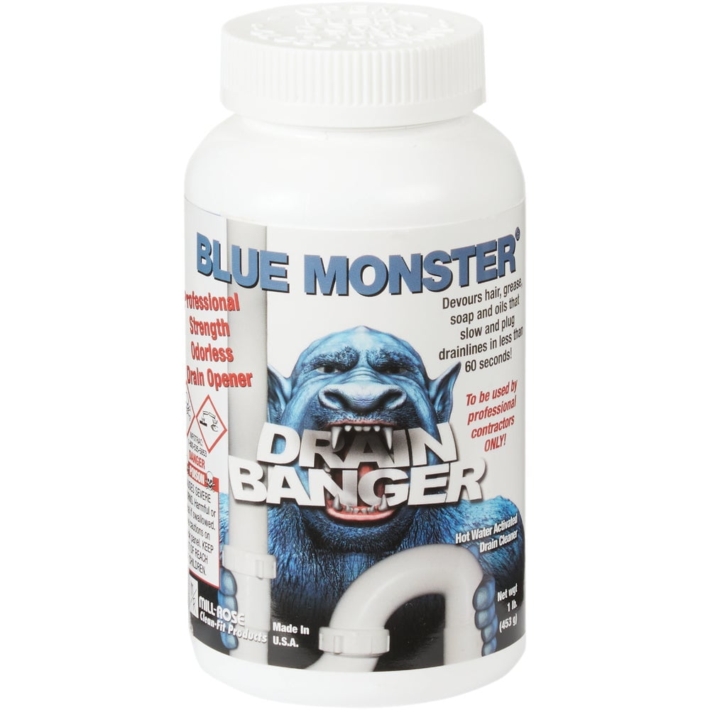Blue Monster 1 Lb. Drain Banger Cleaner & Opener, Good for Septic ...