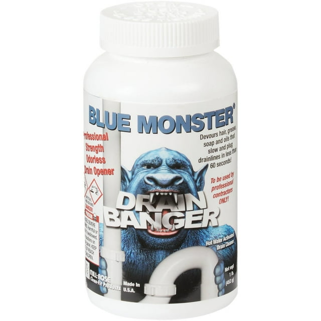 Blue Monster 1 Lb. Drain Banger Cleaner & Opener, Good for Septic ...