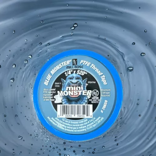 Blue Monster Mini-Monster 1/4" X 520" Ptfe Thread Seal Tape - Small ...