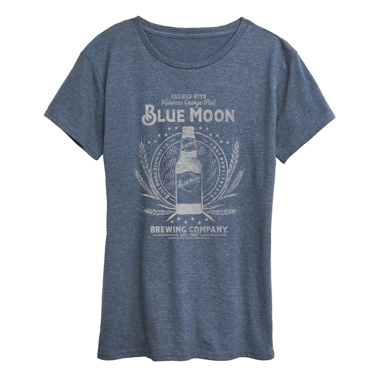 Blue Moon - Artfully Crafted - Women's Short Sleeve Graphic T-Shirt ...