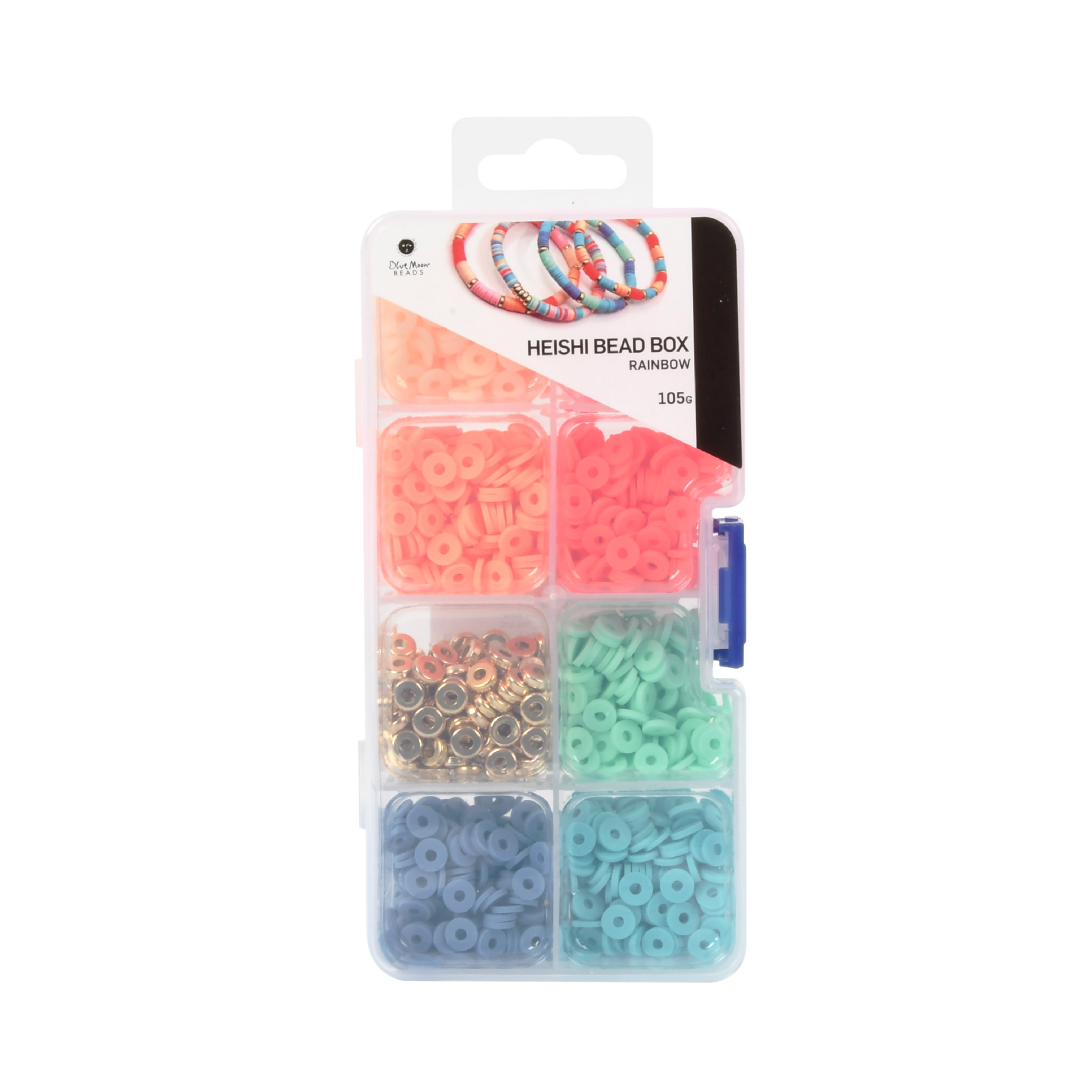 Blue Moon Beads Heishi Beads Coastal Color Mix Clay and CCB 6mm 8-Color ...
