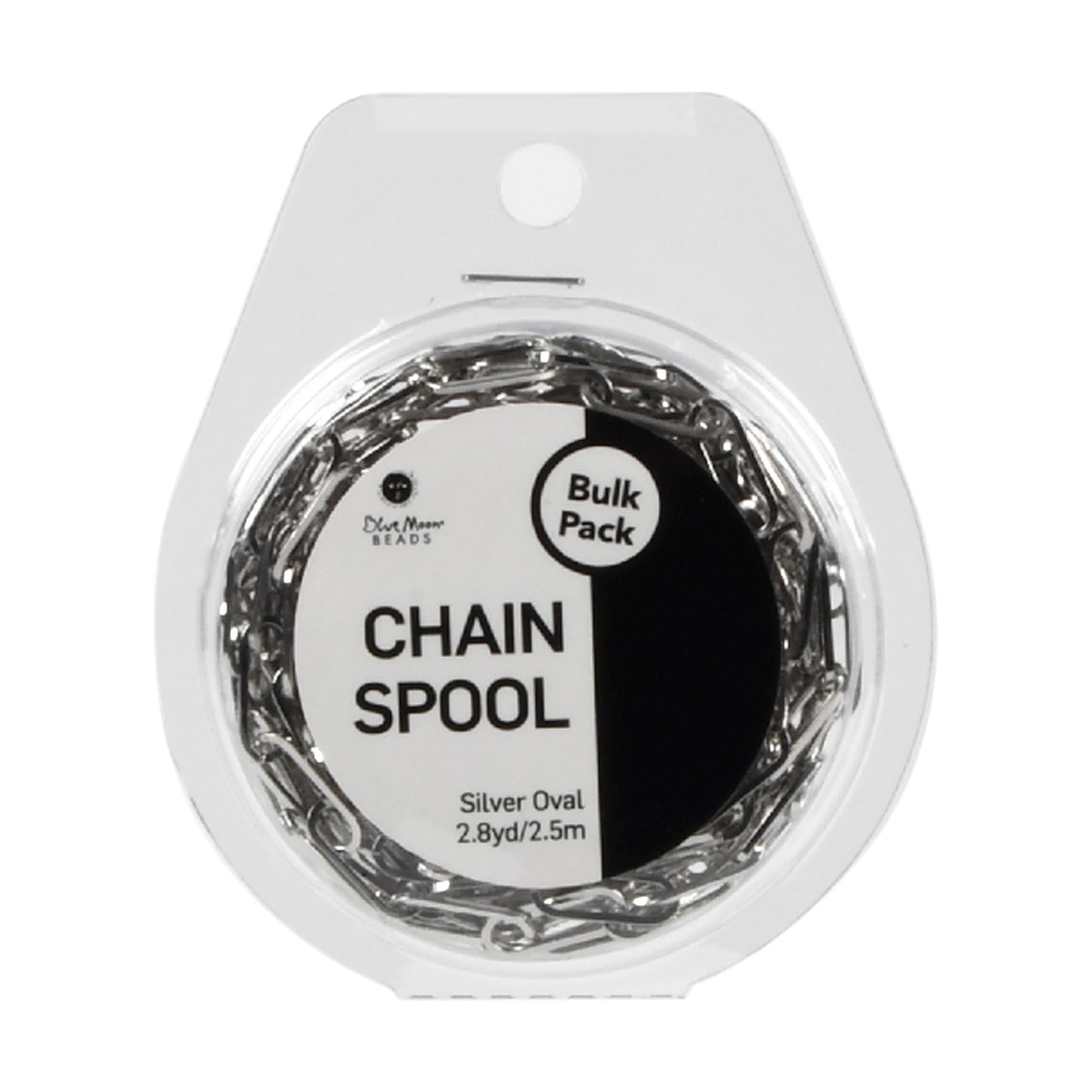 Blue Moon Beads Immitation Silver Plated Paper Clip Chain Spool for DIY ...
