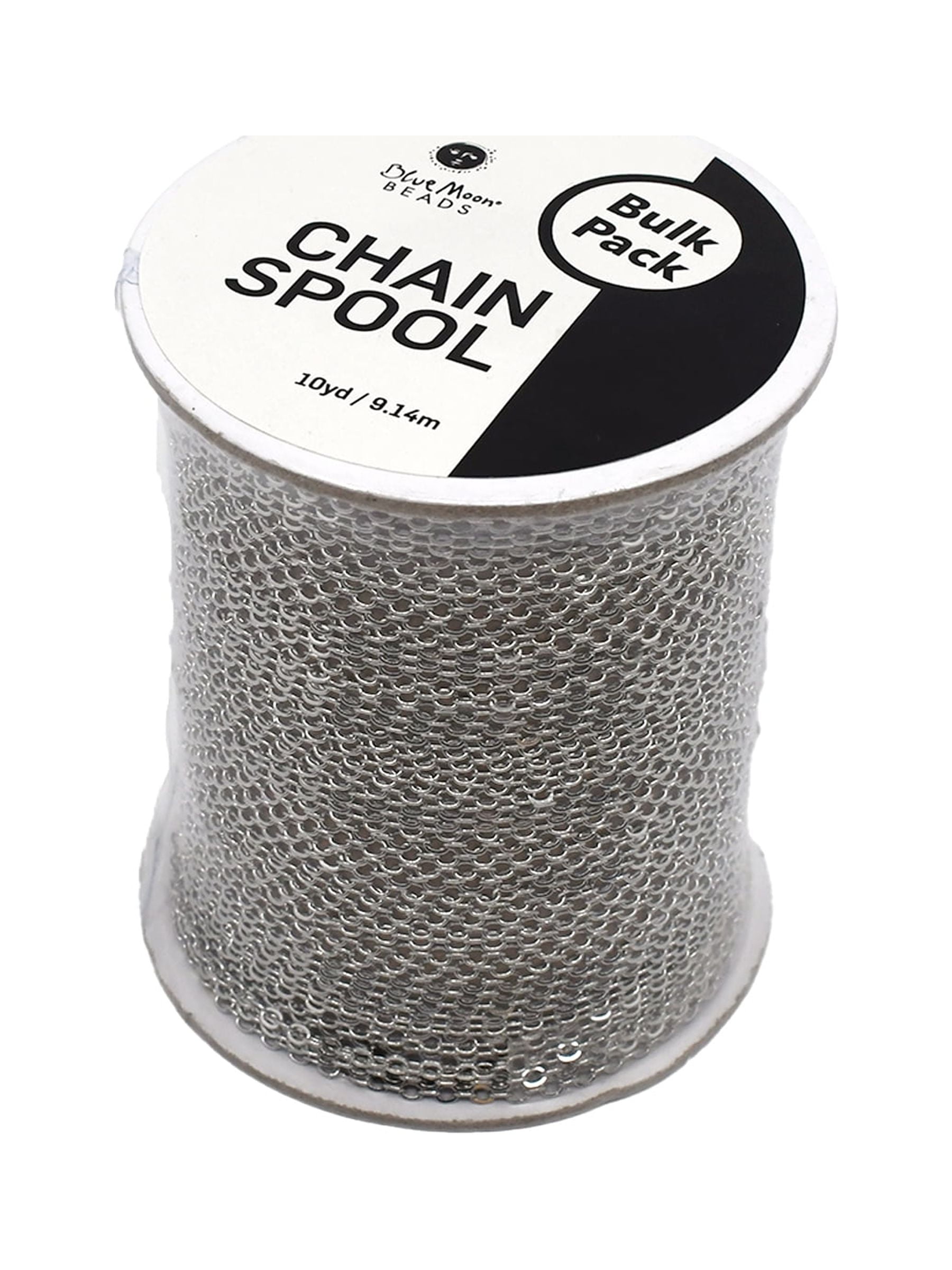 Blue Moon Beads Silver Metal Mega Pack Cable Chain Spool for Jewelry ...