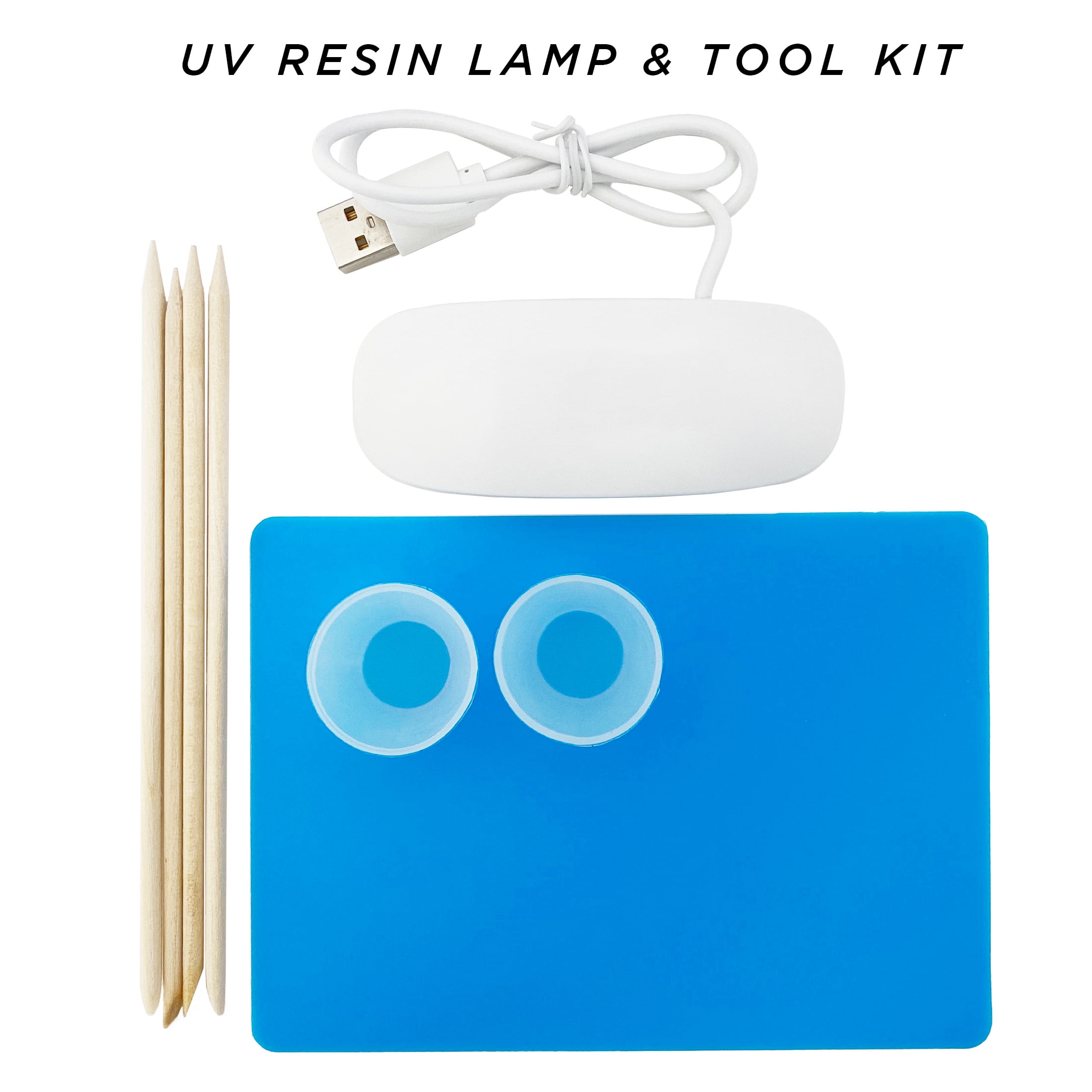 Blue Moon Beads UV Resin Craft Tool Kit, Includes Lamp, Silicone Mat ...