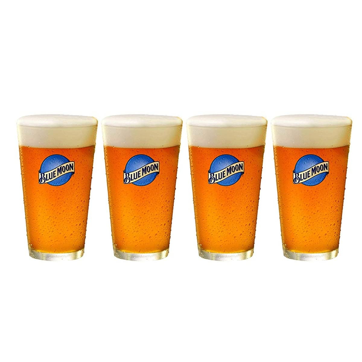 Blue Moon Beer Glass Set - Set of 4 - Walmart.com