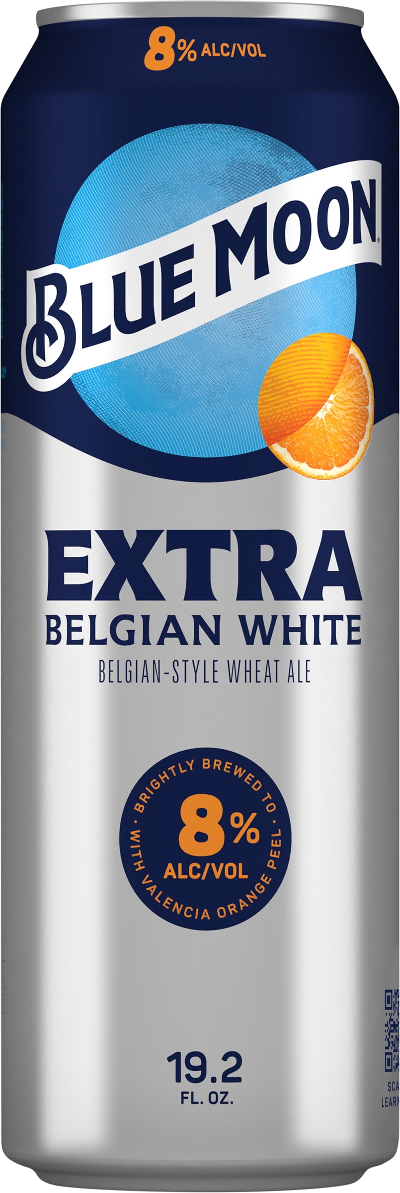 Blue Moon Extra Belgian White Craft Beer, 19.2 fl oz Aluminum Can, 8% ...