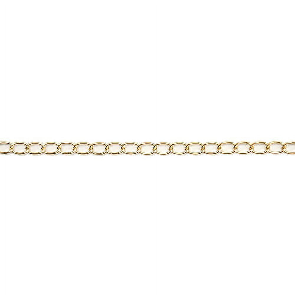 Blue Moon Large Wide Cable Chain 80 Inch-Gold - Walmart.com