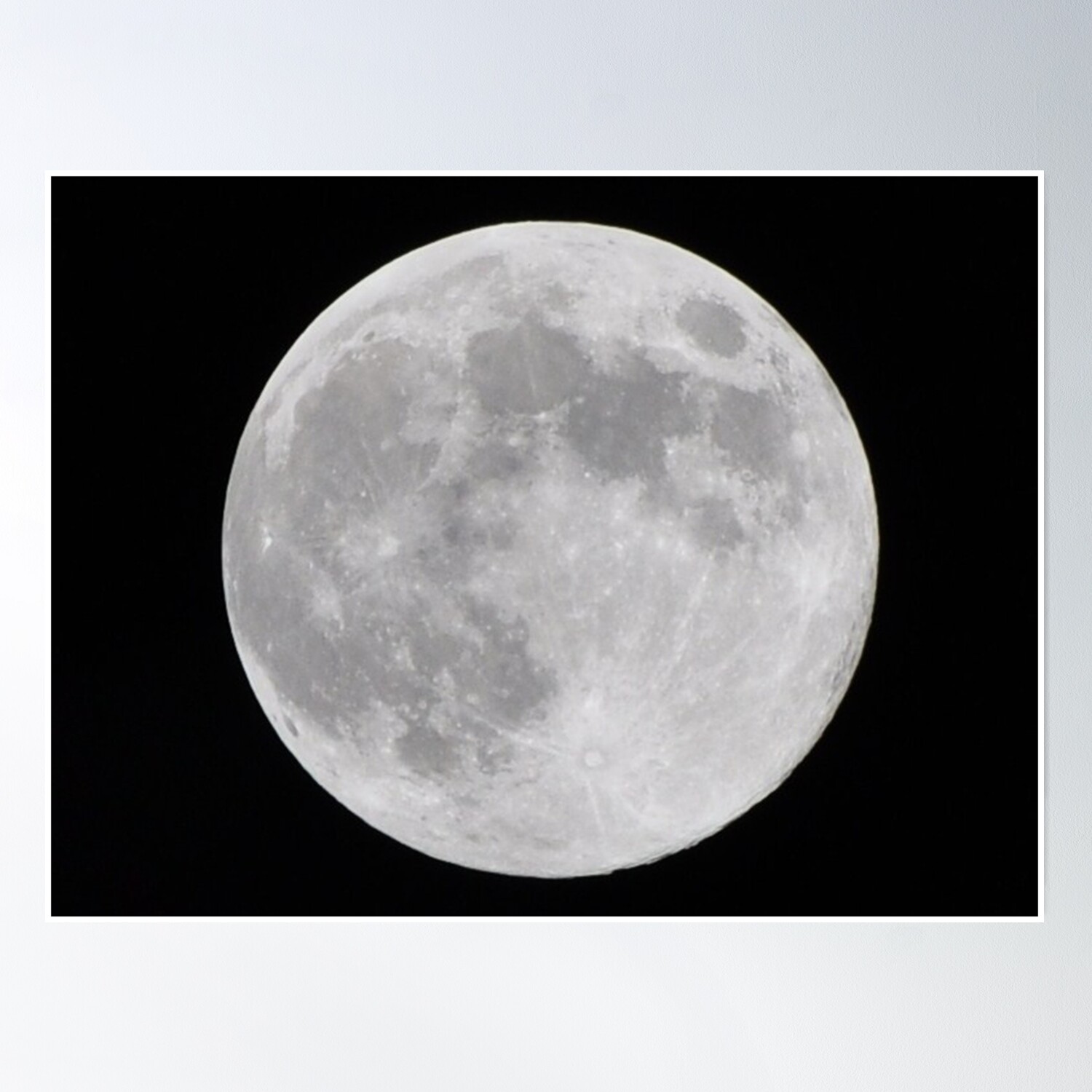 Blue Moon Month Poster Wall Art, Modern Wall Decor, 12x18 UNFRAMED ...