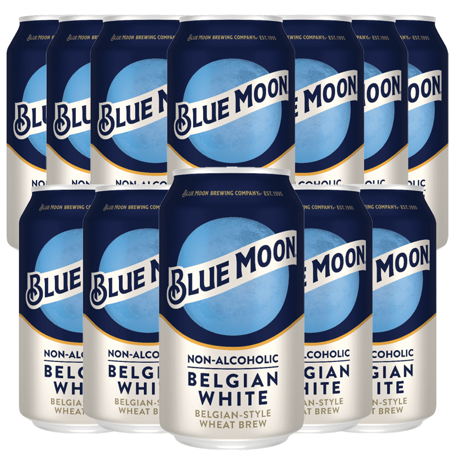 Blue Moon Non-Alcoholic Belgian Style Wheat Beer - Dealcoholized NA ...