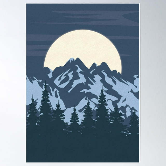 Blue Moon Poster, 16x24 UNFRAMED - Walmart.com