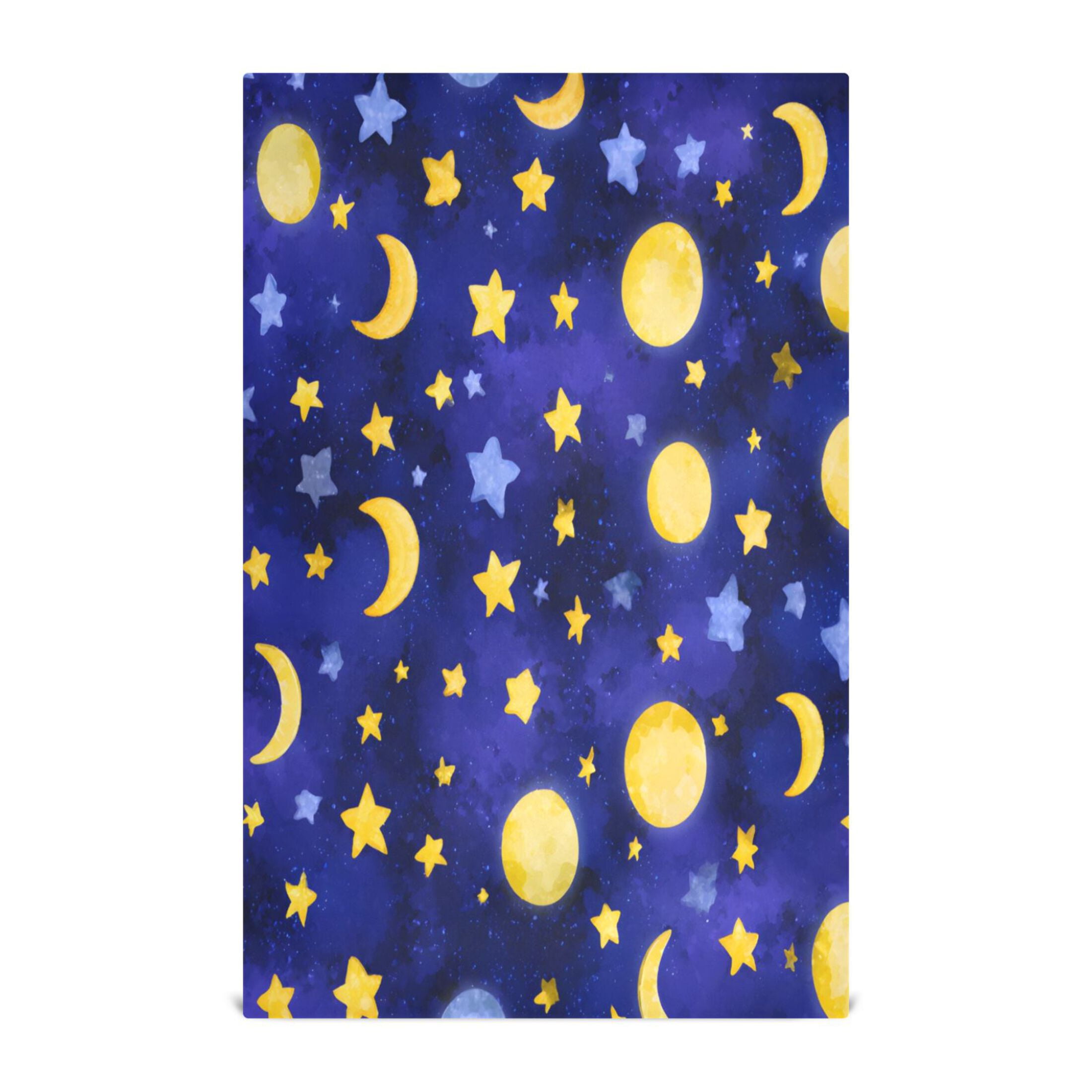 Blue Moon Stars Kitchen Towels Dishcloth Decorative Waffle Towels Multi ...