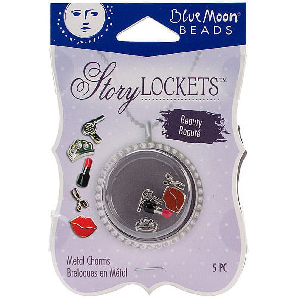 Blue Moon Story Lockets Metal Charm Assortment, 5pk - Walmart.com