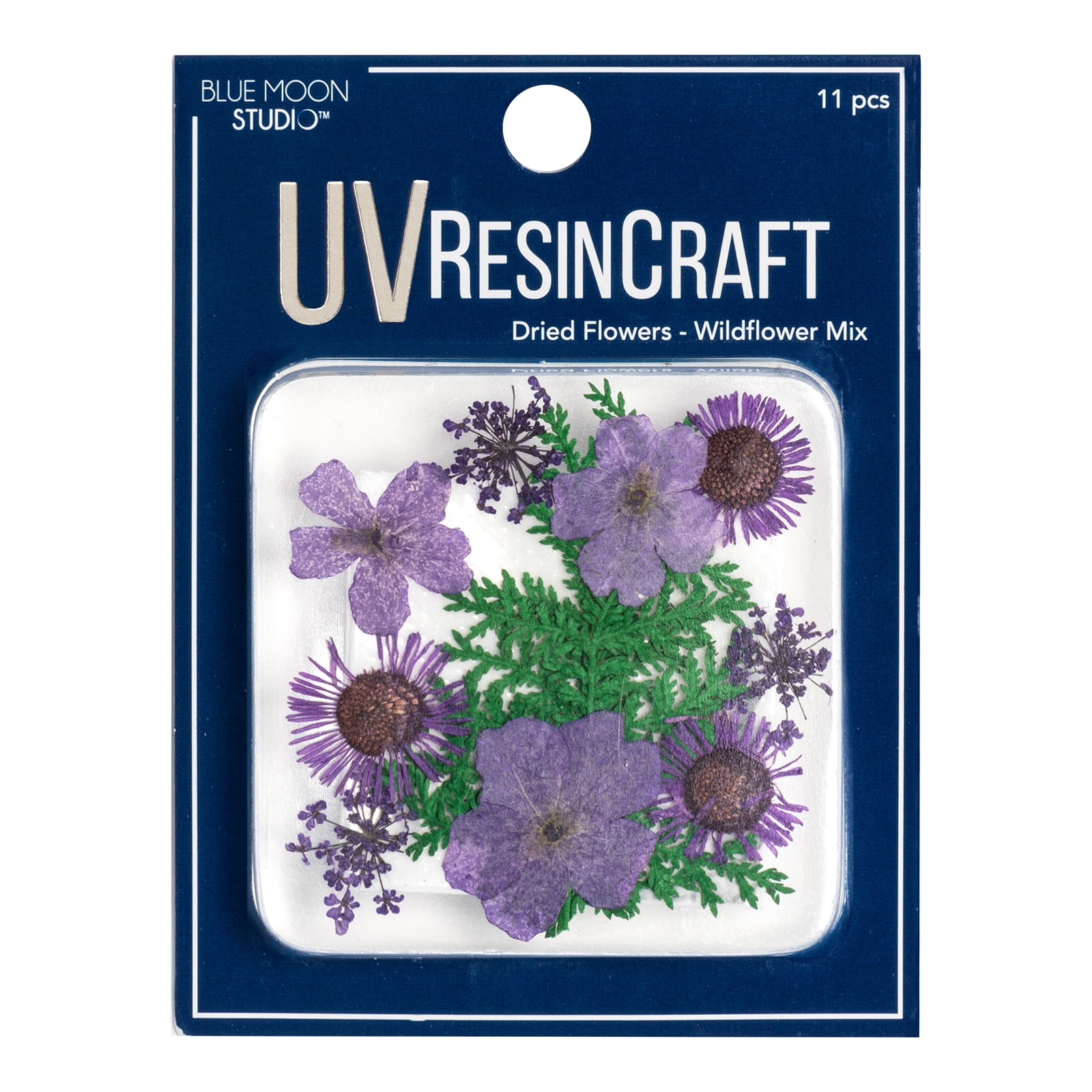 Blue Moon Studio UV Resin Craft Purple Dried Wildflower Mix - Walmart.com