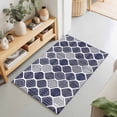 Blue Moroccan Geometric Pattern Rectangle Area Rug 2x3ft,Living Room ...