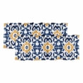 Blue Morocco Curtain Valances for Windows, Kitchen Valance Window ...