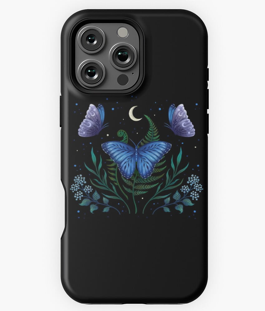 Blue Morpho Butterfly M12379 Phone case for iPhone 11 to 16 Pro Max - Walmart.com