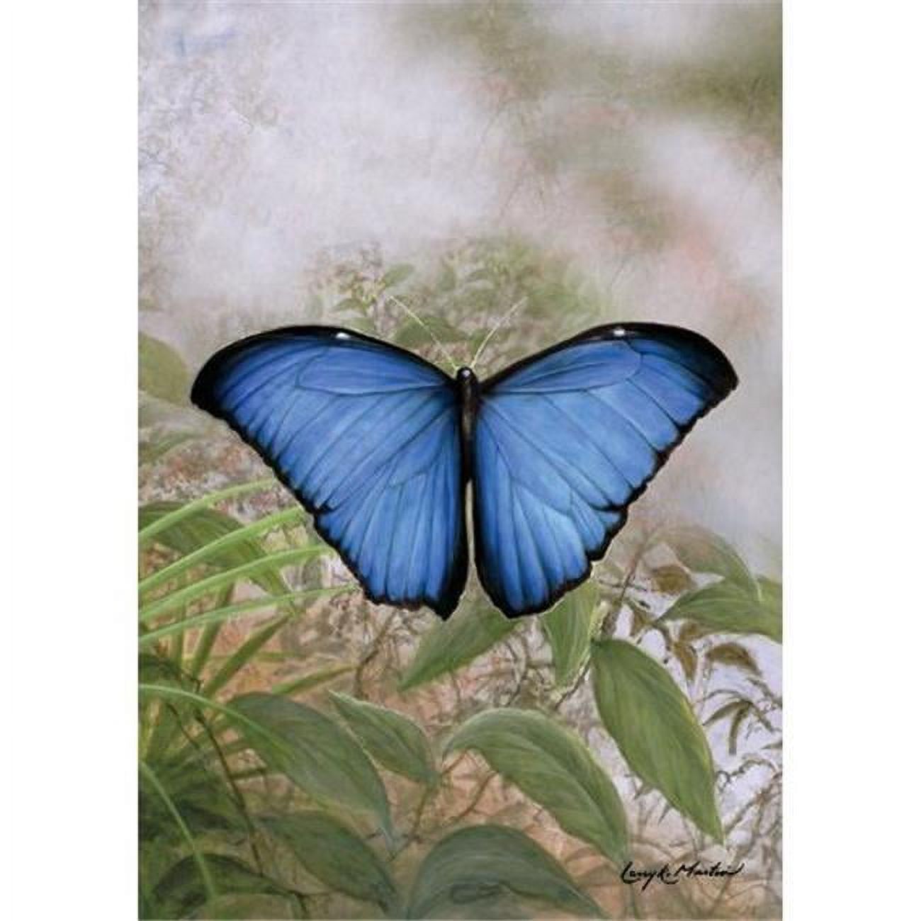 Blue Morpho Garden Flag - Blue - 12.5in. x 18in. - Walmart.com