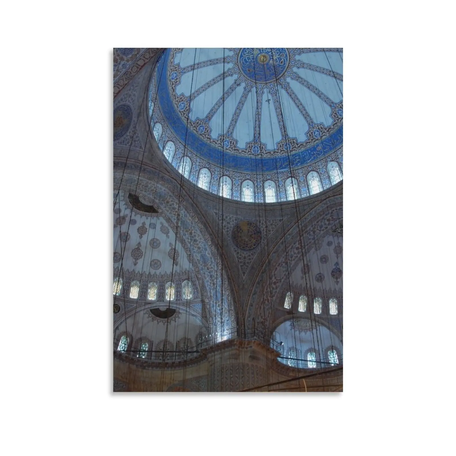 Blue Mosque Interior Ottoman Architecture Istanbul Turkey Canvas ...