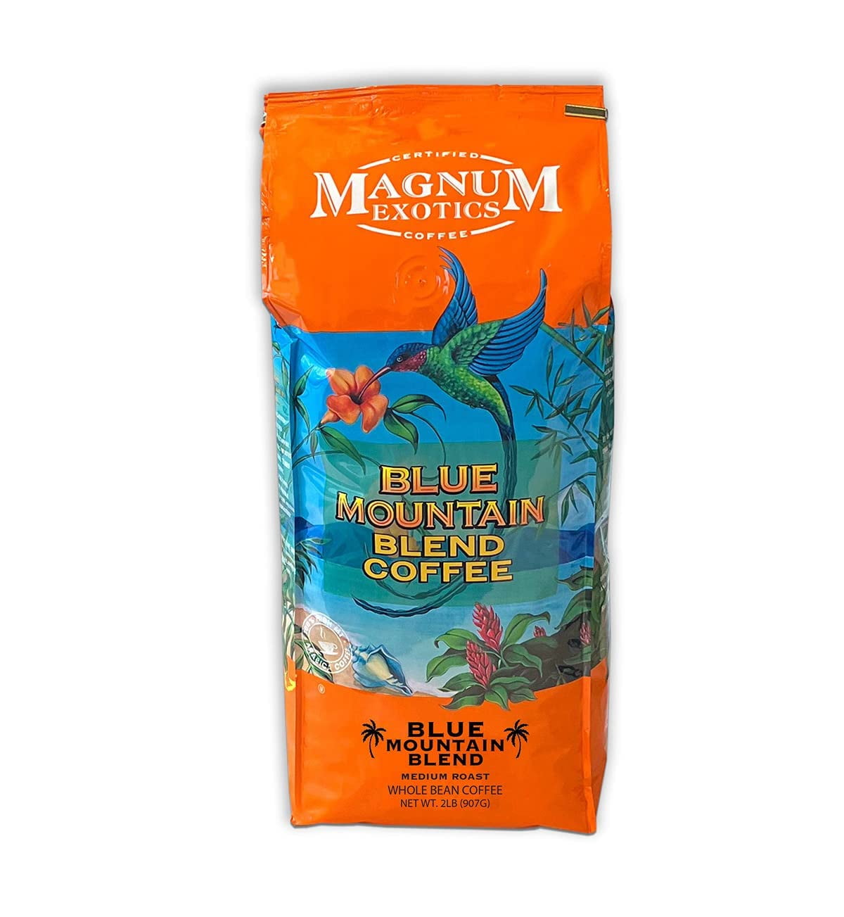 Blue Mountain Coffee Blend - Medium-Light Roast, Whole Bean, Made from ...