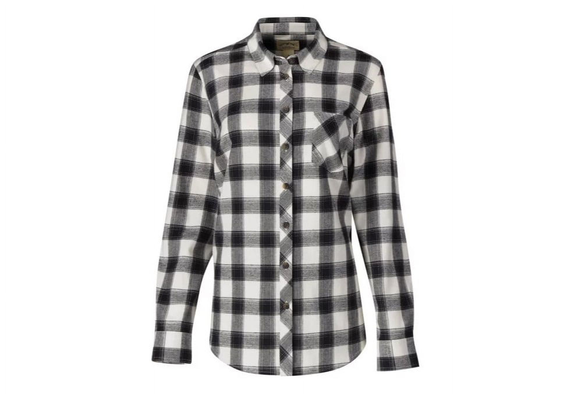 Blue Mountain FLW23-10735 Black Buffalo Women's Plaid Flannel Shirt ...