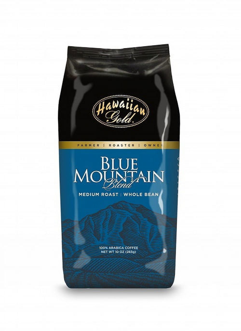 Blue Mountain Gold Gourmet Blend Whole Bean Coffee, 10 oz - Walmart.com