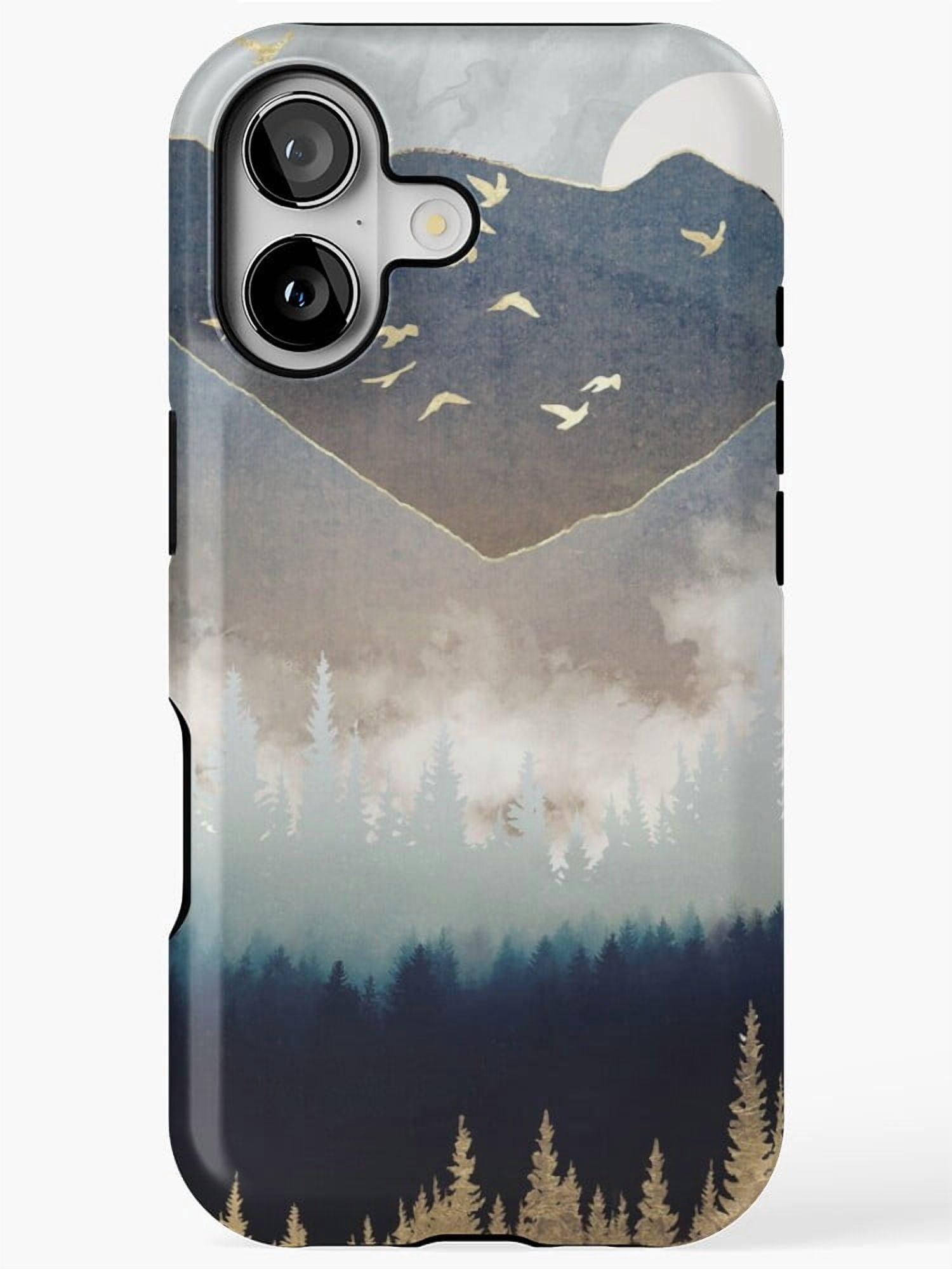 Blue Mountain Mist Scenic Nature Landscape Phone Case Compatible across ...