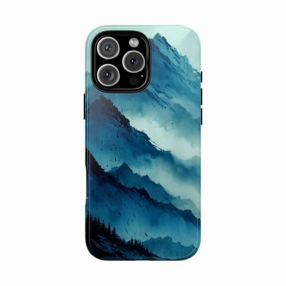 Blue Mountain Mist Scenic Wilderness Nature iPhone Case Outdoor ...