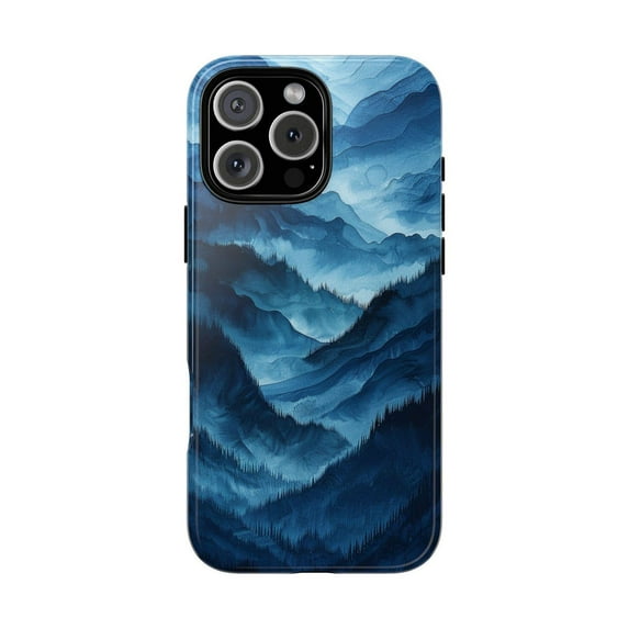 Blue Mountain Range Scenic Forest Wilderness Nature Artistic Case with ...