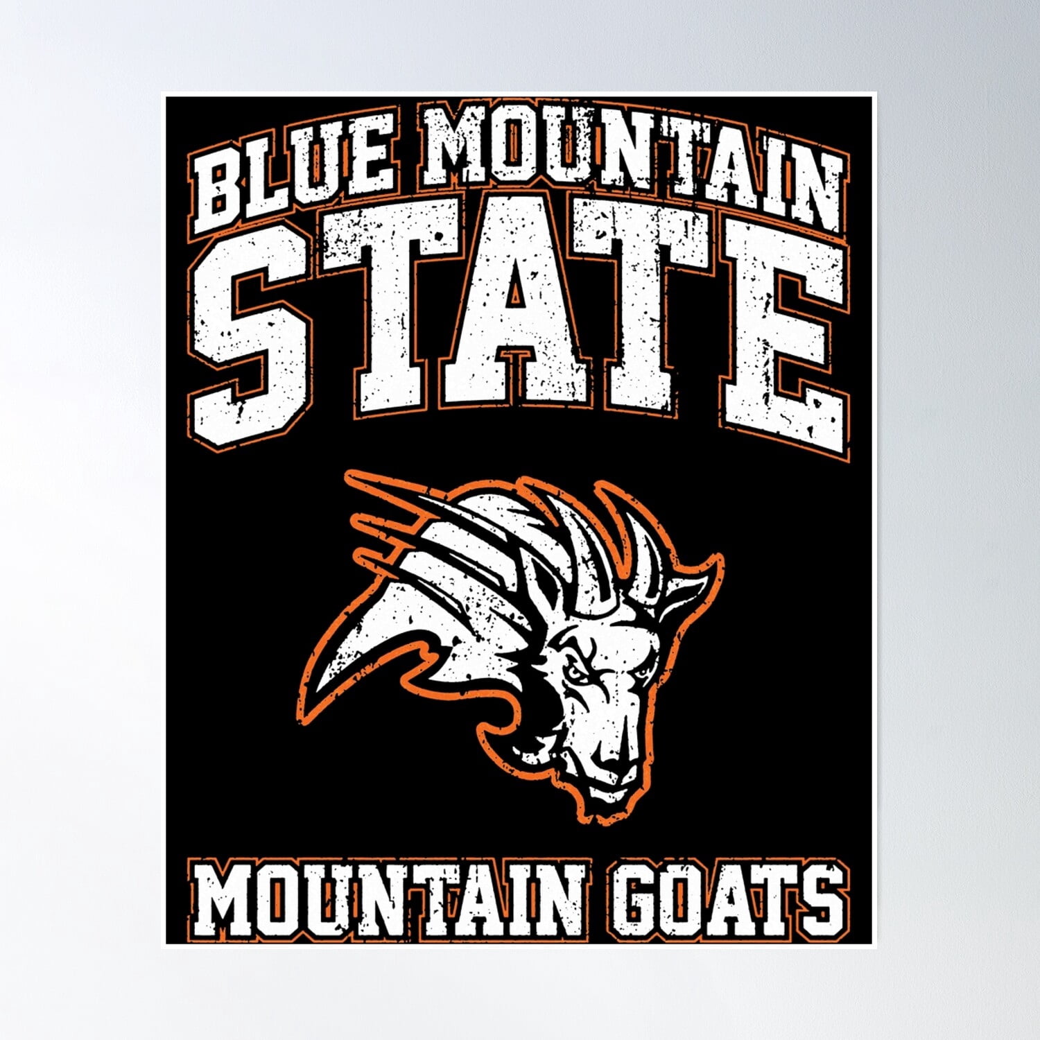 Blue Mountain State Mountain Goats Poster Wall Art, Modern Wall Decor ...