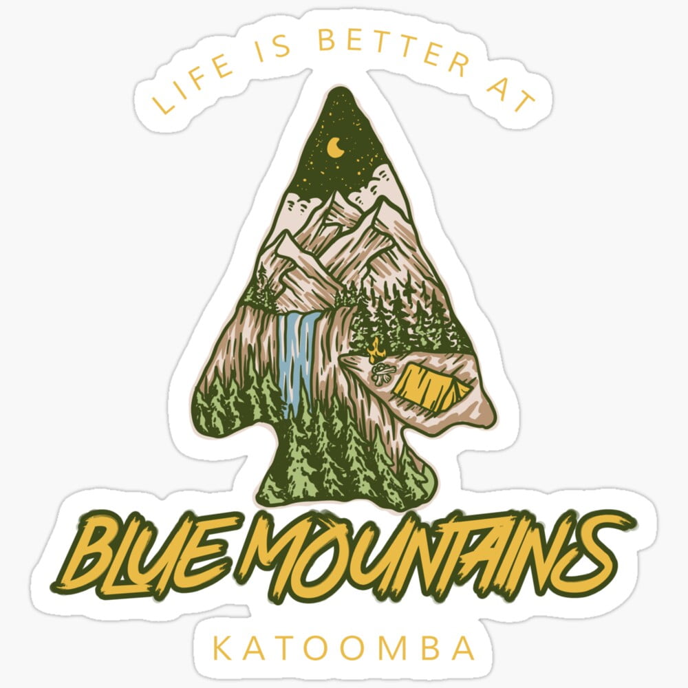 Blue Mountains Katoomba Australia Sticker Phone Decal Water Bottle ...