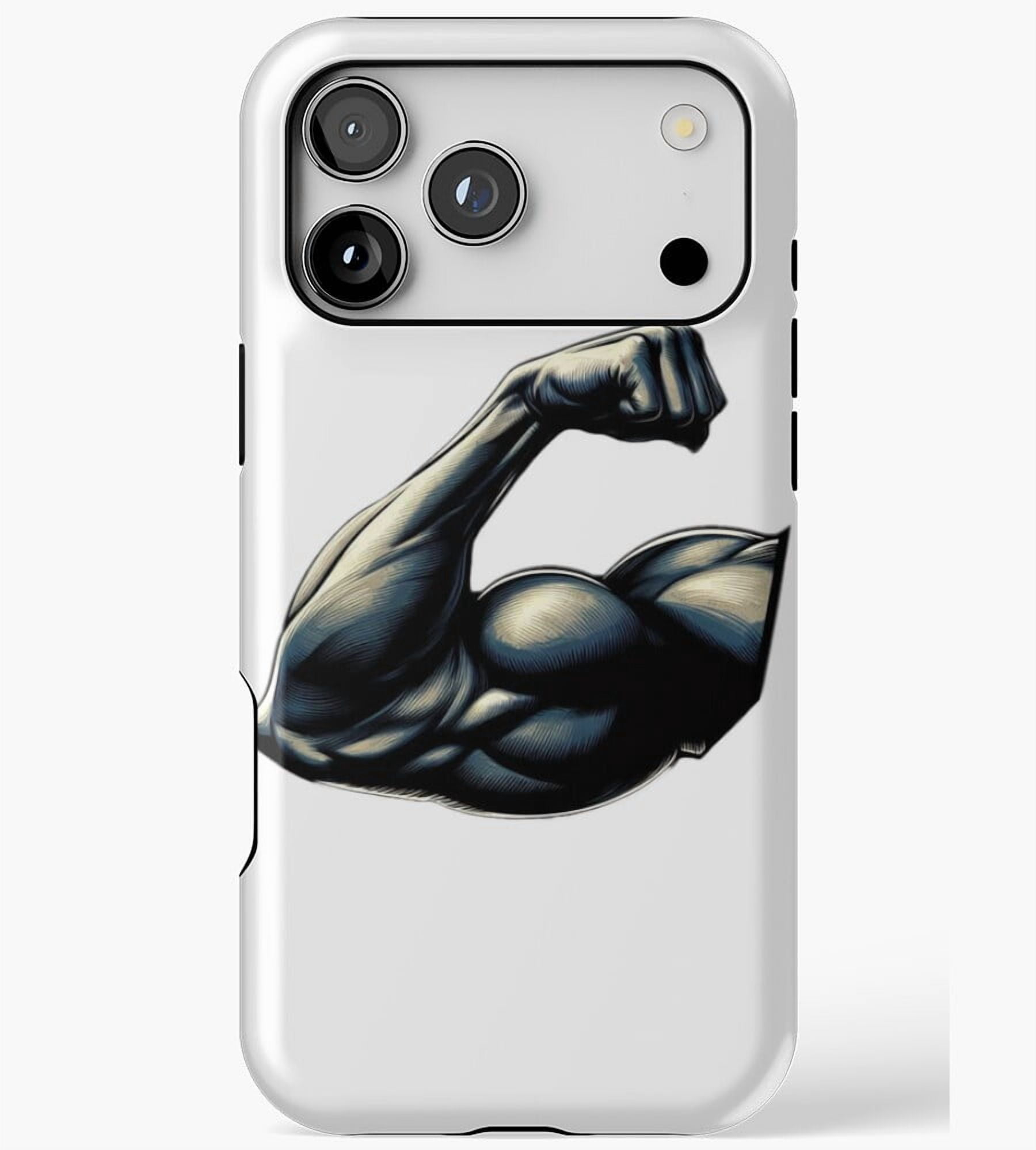 Blue Muscle Arm, Flexing Bicep Gym and Workout Art H6103 Phone Case for ...