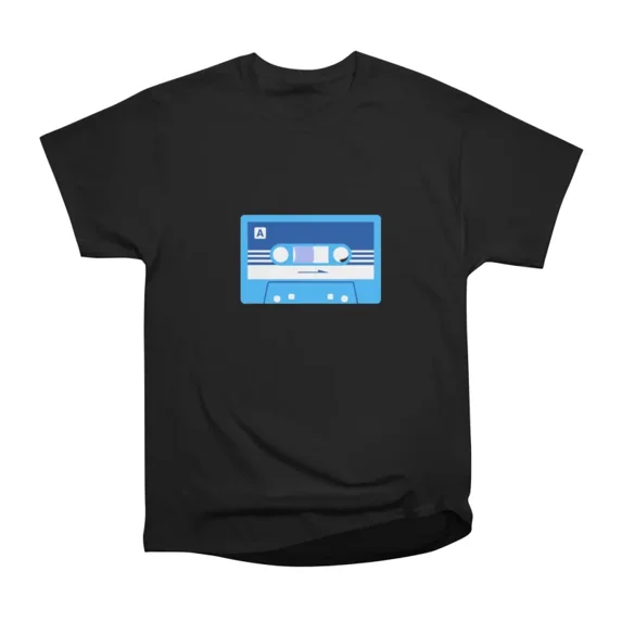 Blue Music tape T-Shirt Tee Gift For Him Merch For Her Apparel For ...