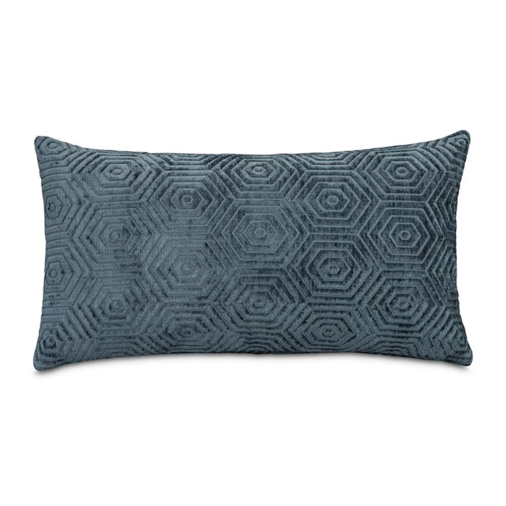 Blue My Mind Sutter 13" x 24" Oblong Chenille Pillow - Pacific Navy in ...